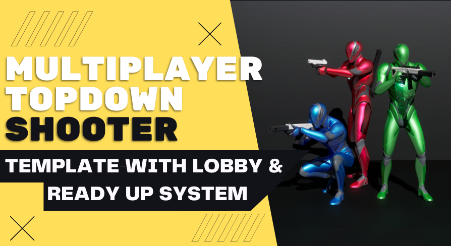 在蓝图创建的Multiplayer Top Down Shooter Template - 虚幻引擎商城