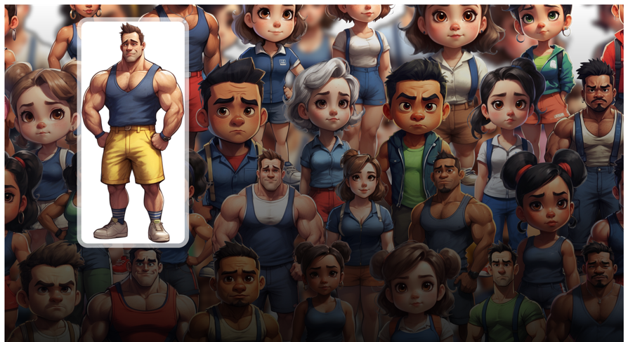 [Muscle] UI Characters - 60, 카테고리 2D 애셋 - UE 마켓플레이스