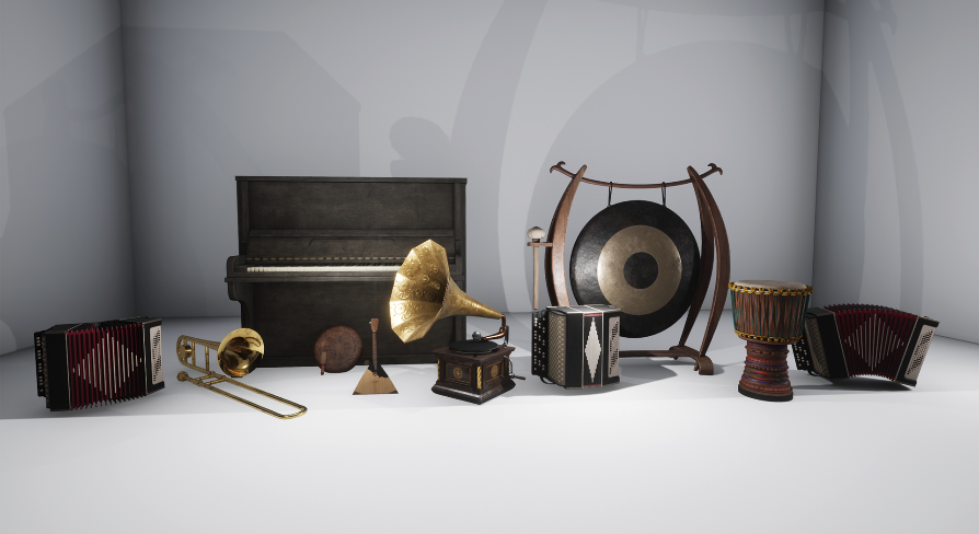 Musical instruments in Props - UE Marketplace