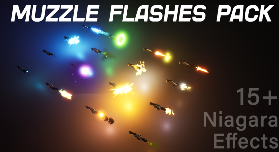 Muzzle Flash Pack in Visual Effects - UE Marketplace