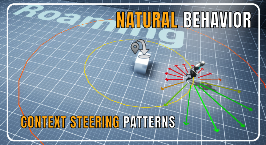 NATURAL BEHAVIOR - Steering Based Movement Patterns, 카테고리 블루프린트 - UE 마켓플레이스