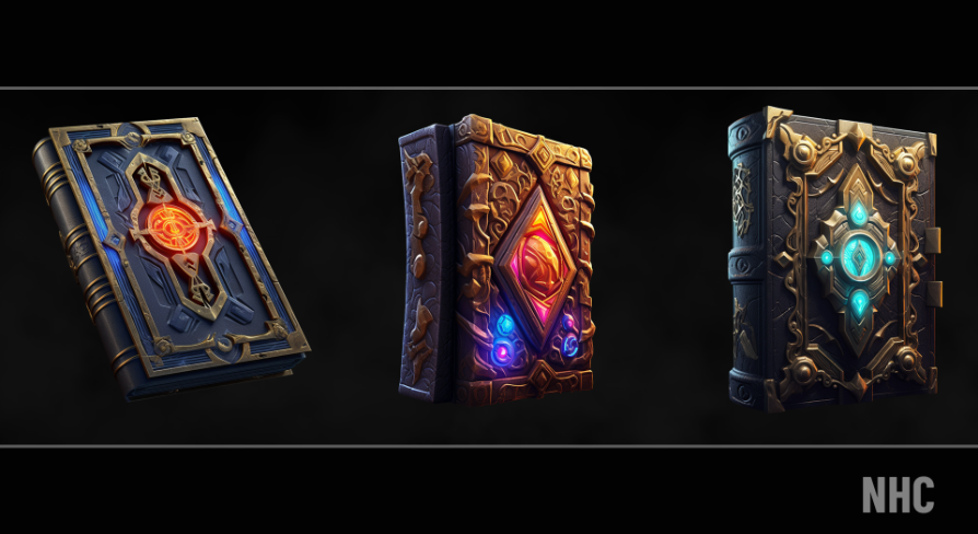 NHC - Stylized Fantasy Rune Book 1：2Dアセット - UE マーケットプレイス