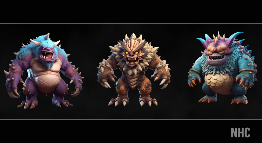 NHC - Stylized Monster Pack in 2D Assets - UE Marketplace