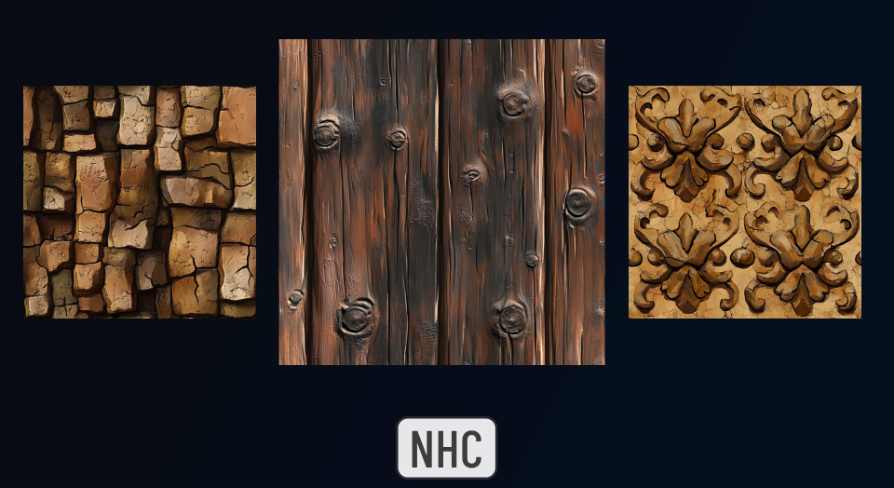 NHC - Woodgrain Textures in 2D Assets - UE Marketplace