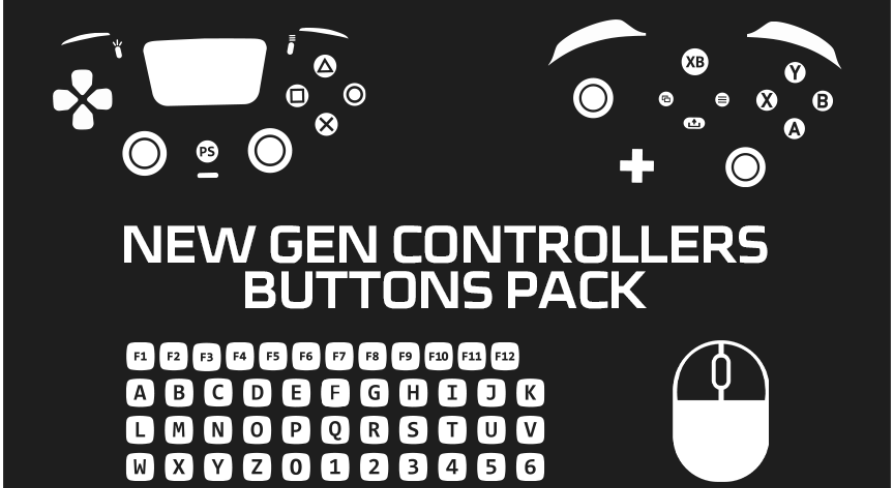 New Gen Controllers Buttons Pack In 2d Assets Ue Marketplace