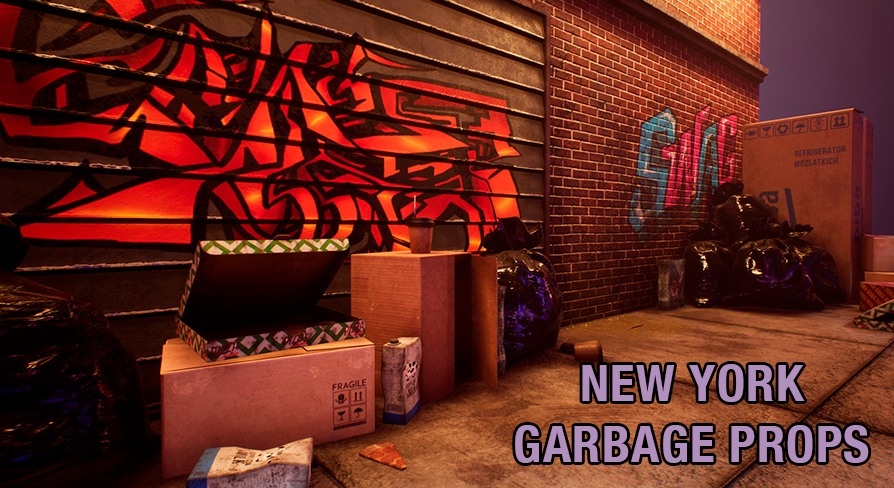 New York Garbage Props Pack in Environments - UE Marketplace