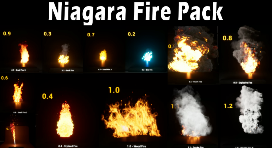 Niagara Fire Pack in Visual Effects - UE Marketplace