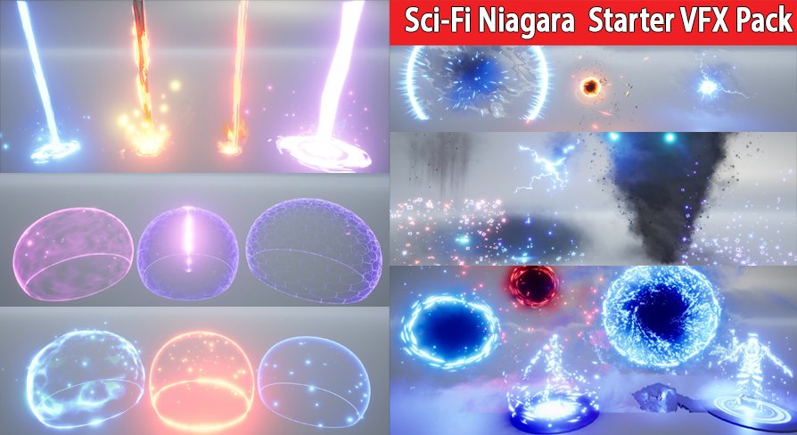 Niagara Sci-Fi Starter VFX Pack in Visual Effects - UE Marketplace
