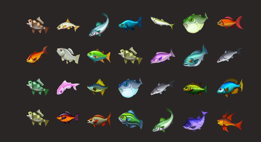 Nice Fishes Pack in 2D Assets - UE Marketplace