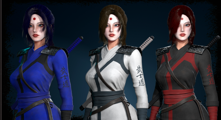 Ninja Girl 4 (Modular) in Characters - UE Marketplace