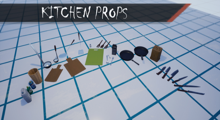 OLD KITCHEN PROPS in Props - UE Marketplace