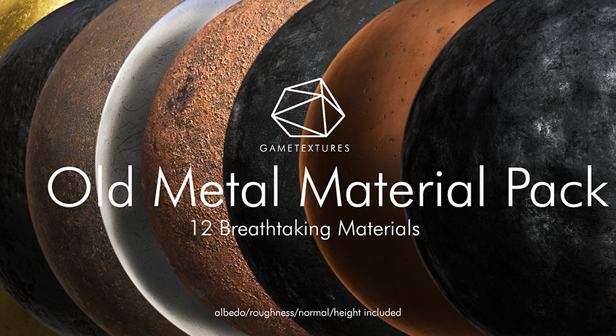 Old Metal Material Pack by GameTextures.com, 카테고리 텍스처 - UE 마켓플레이스