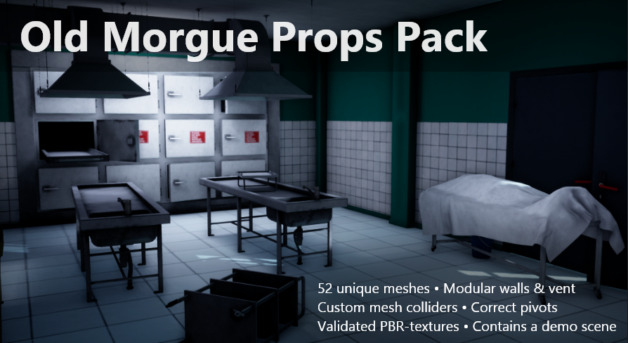Old Morgue Props Pack in Props - UE Marketplace