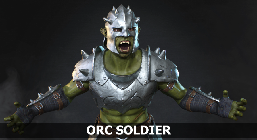在角色创建的Orc 01 - 虚幻引擎商城