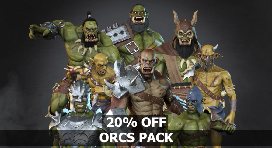 Orcs Pack, 카테고리 캐릭터 - UE 마켓플레이스