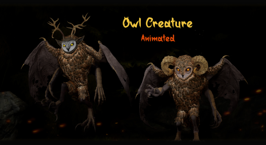 Owl Creature in Characters - UE Marketplace