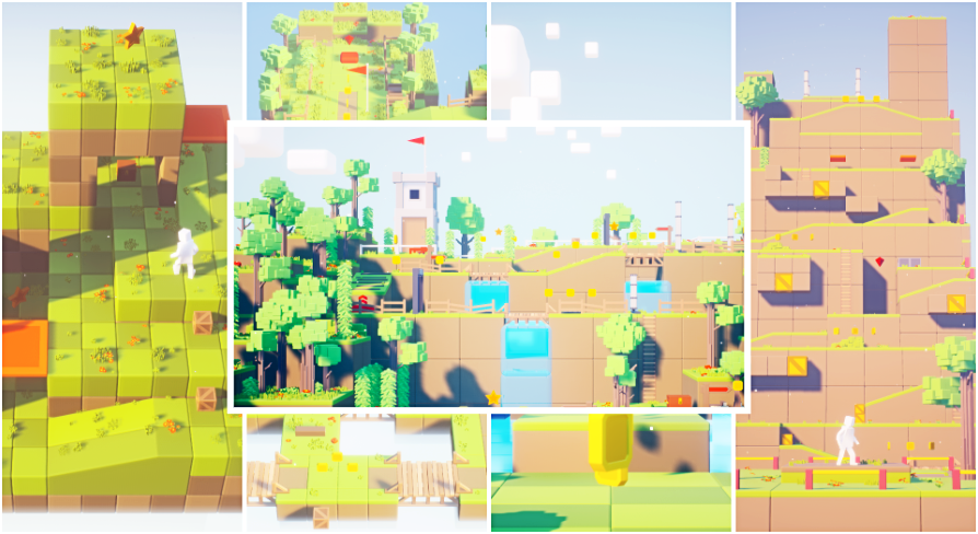PLATFORMER - Simple Cube World Vol.1, 카테고리 배경 - UE 마켓플레이스