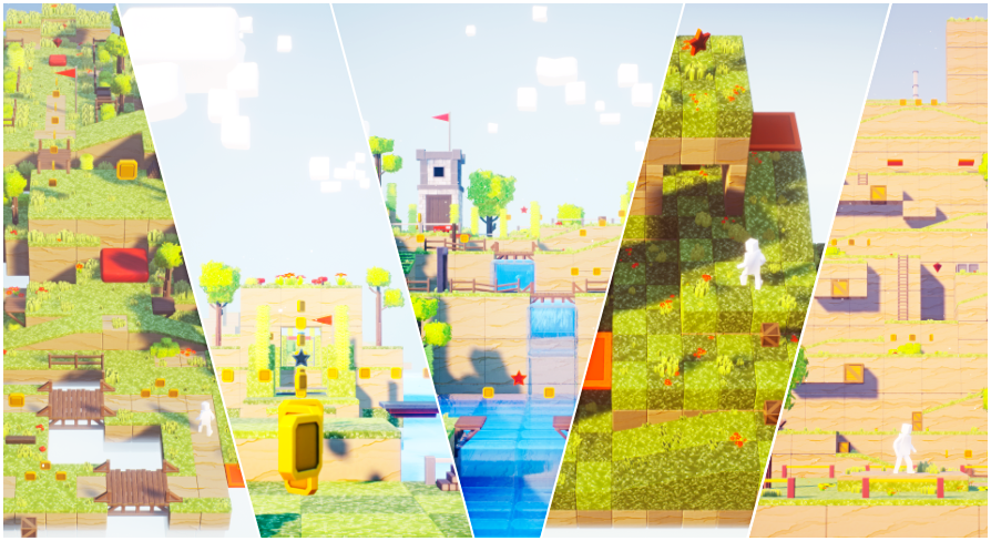 PLATFORMER - Stylized Cube World Vol.1 in Environments - UE Marketplace