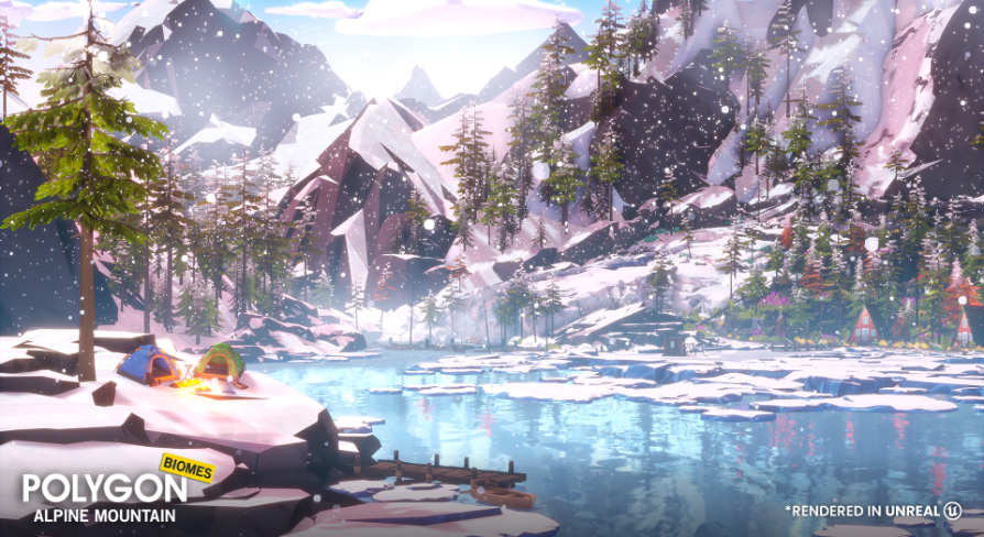 POLYGON - Alpine Mountain - Nature Biomes in Environments - UE Marketplace