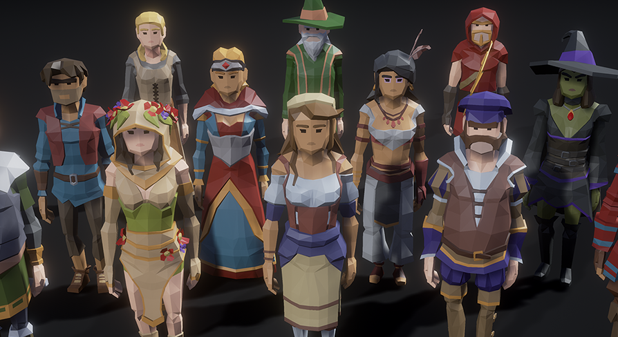 POLYGON Fantasy Characters in Characters - UE Marketplace