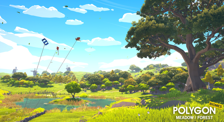 POLYGON - Meadow Forest - Nature Biomes in Environments - UE Marketplace