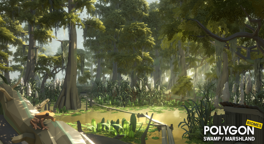 POLYGON - Swamp Marshland - Nature Biomes in Environments - UE Marketplace