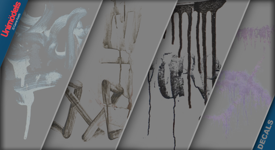 Painted Wall Decals Vol. 3, 카테고리 머티리얼 - UE 마켓플레이스