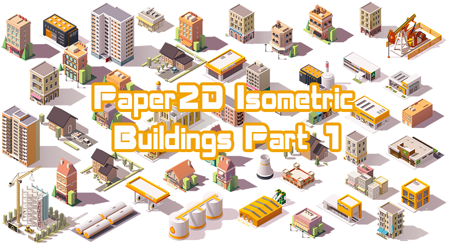 Paper2D Isometric Buildings Part 1 in 2D Assets - UE Marketplace