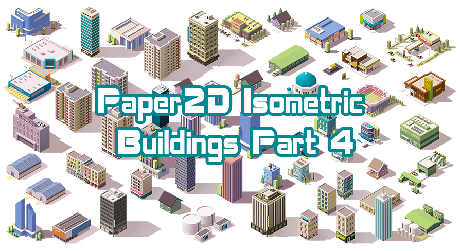 Paper2D Isometric Buildings Part 4 in 2D Assets - UE Marketplace