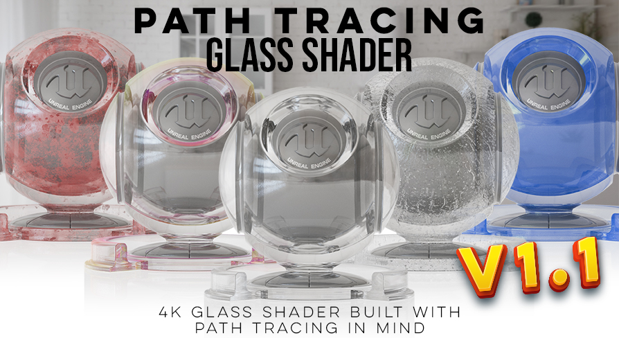 Path Tracing Glass Shader In Materials Ue Marketplace