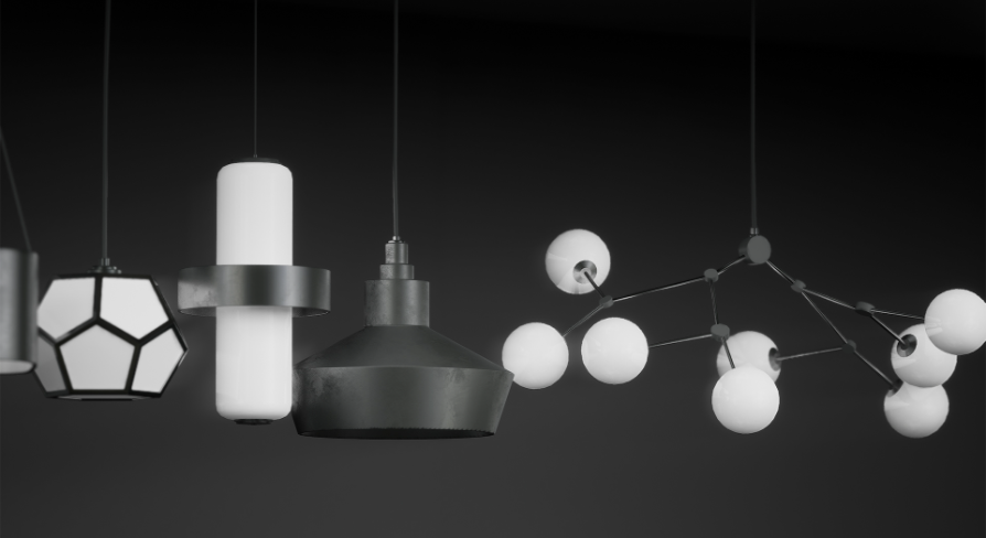 Pedant lamps pack 01 in Props - UE Marketplace