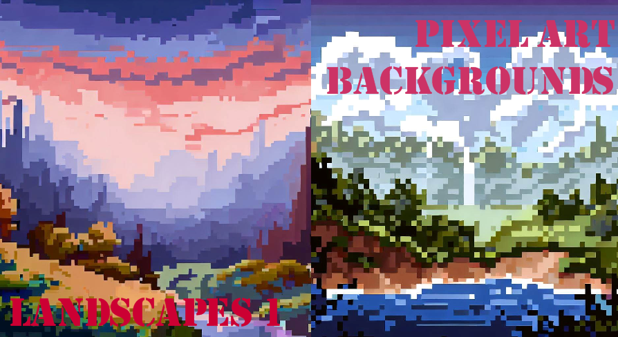 Pixel Art Backgrounds: Landscapes 1, 카테고리 2D 애셋 - UE 마켓플레이스