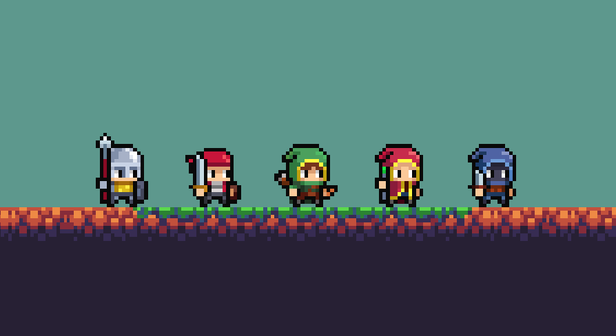 Pixel Heroes Animated in 2D Assets - UE Marketplace