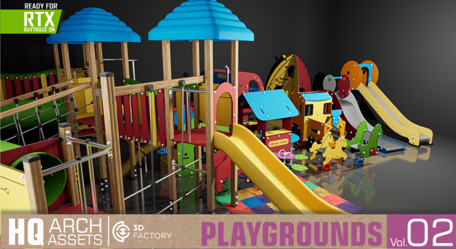 HQ Playgrounds Vol. 2 in Architectural Visualization - UE Marketplace