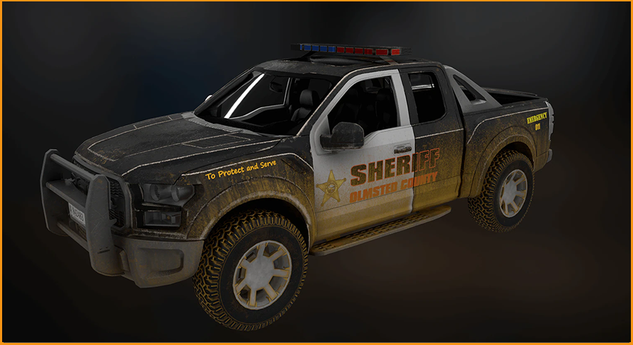 Police Vehicle: (Animated/Driveable) in Blueprints - UE Marketplace