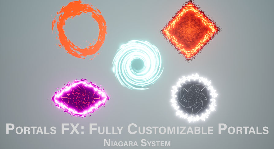 Portals FX: Fully Customizable Portals in Visual Effects - UE Marketplace