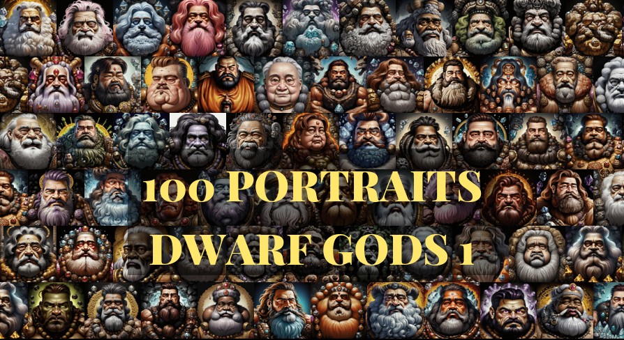 Portraits: Dwarf Gods 1 in 2D Assets - UE Marketplace