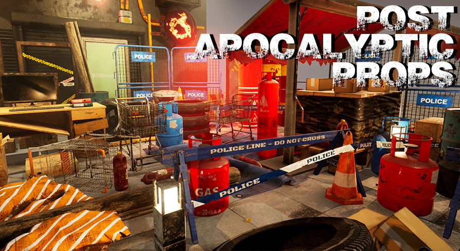 Post Apocalyptic Props Pack in Props - UE Marketplace