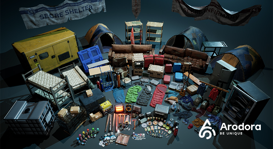 Post Apocalyptic Survival Props Pack in Props - UE Marketplace