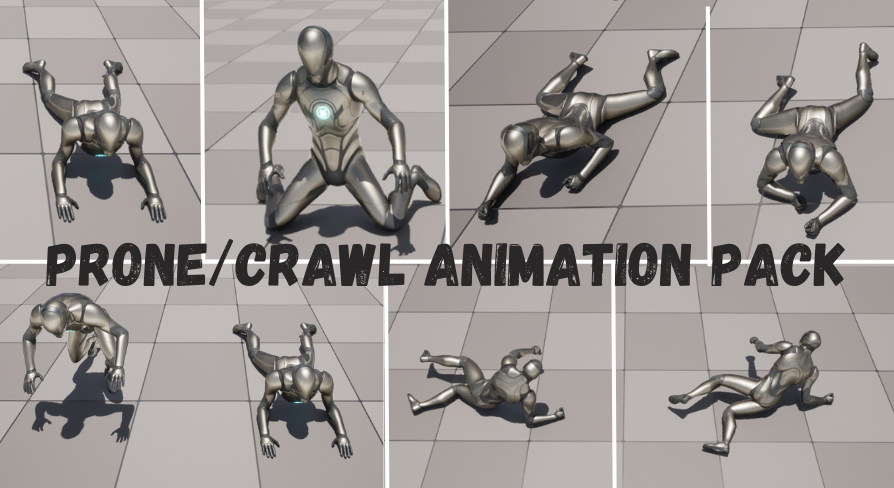Prone/Crawl Animation Pack, 카테고리 애니메이션 - UE 마켓플레이스