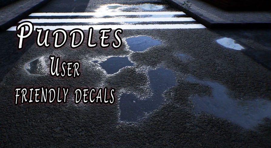 Puddles in Materials - UE Marketplace