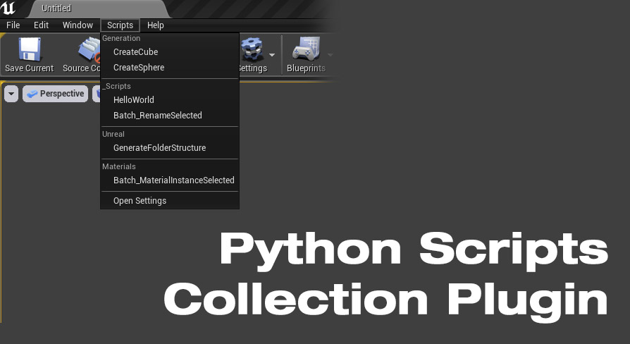 Python Scripts Collection Menu In Code Plugins Ue Marketplace