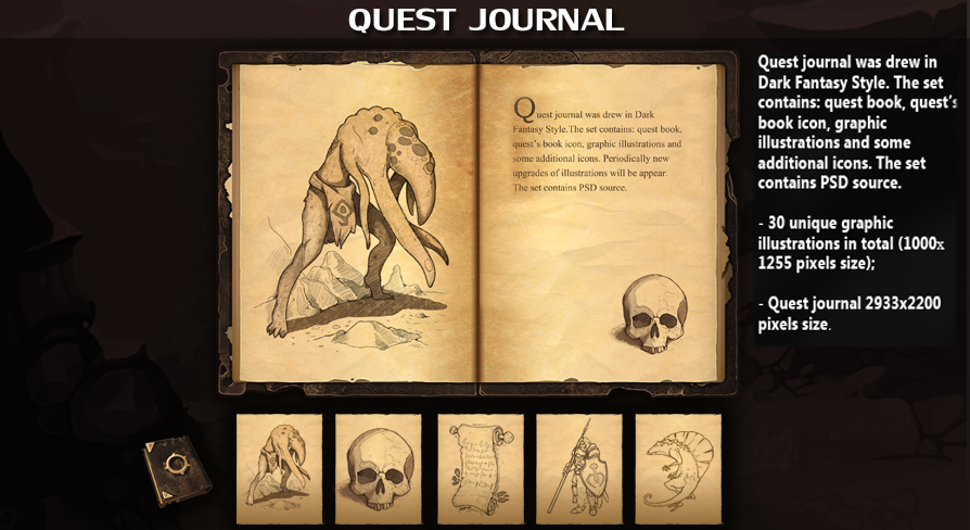 Quest Journal in 2D Assets - UE Marketplace