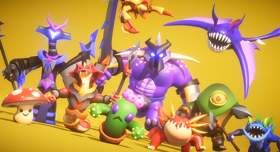 RPG Monster Wave 3 PBR in Characters - UE Marketplace