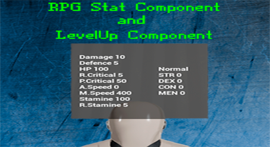 RPG Stat and LevelUP Components in Blueprints - UE Marketplace