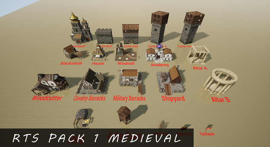 RTS Pack 1 Medieval in Props - UE Marketplace