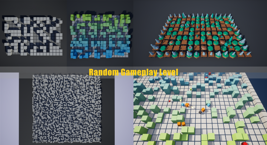 Random Gameplay Level 카테고리 코드 플러그인 Ue 마켓플레이스