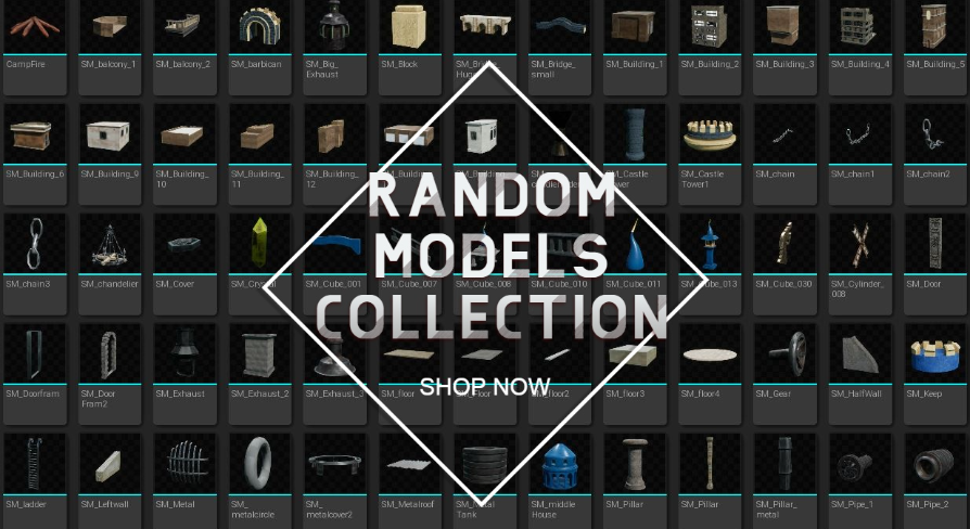 Random Models Collection in Props - UE Marketplace