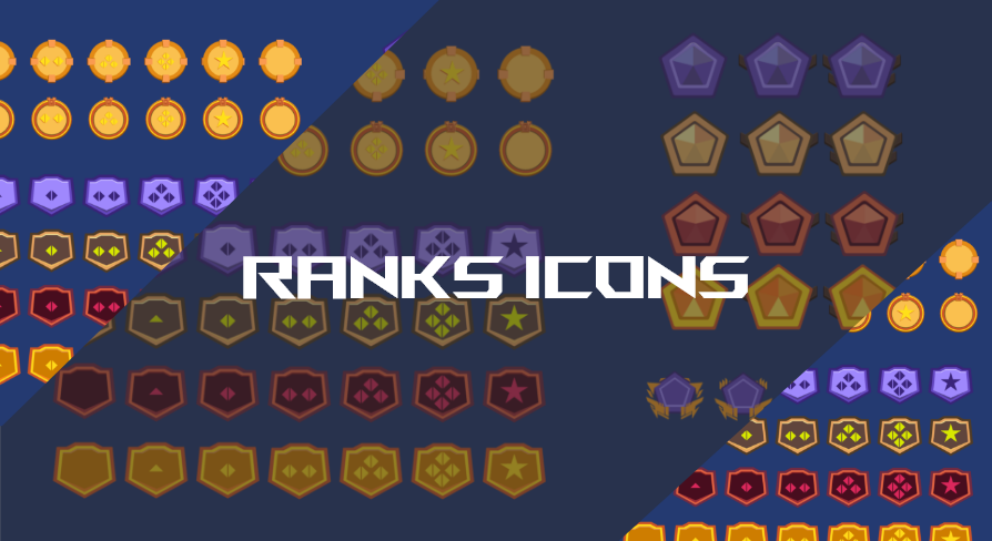 Ranks Icons, 카테고리 2D 애셋 - UE 마켓플레이스