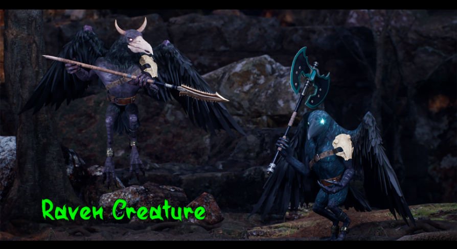 Raven Creature in Characters - UE Marketplace